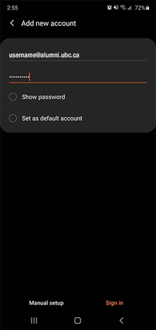 Setting Up UBC Student & Alumni Email Using ActiveSync on Android OS ...