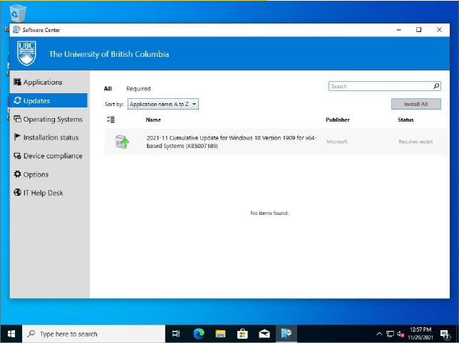 Windows Automatic Restart Initiative | UBC IT